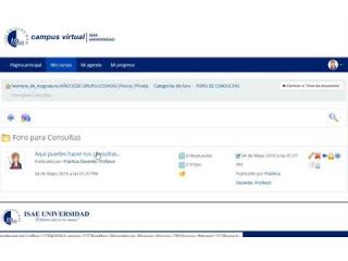 Tutorial del Campus Virtual – Modalidad Virtual - ISAE Universidad